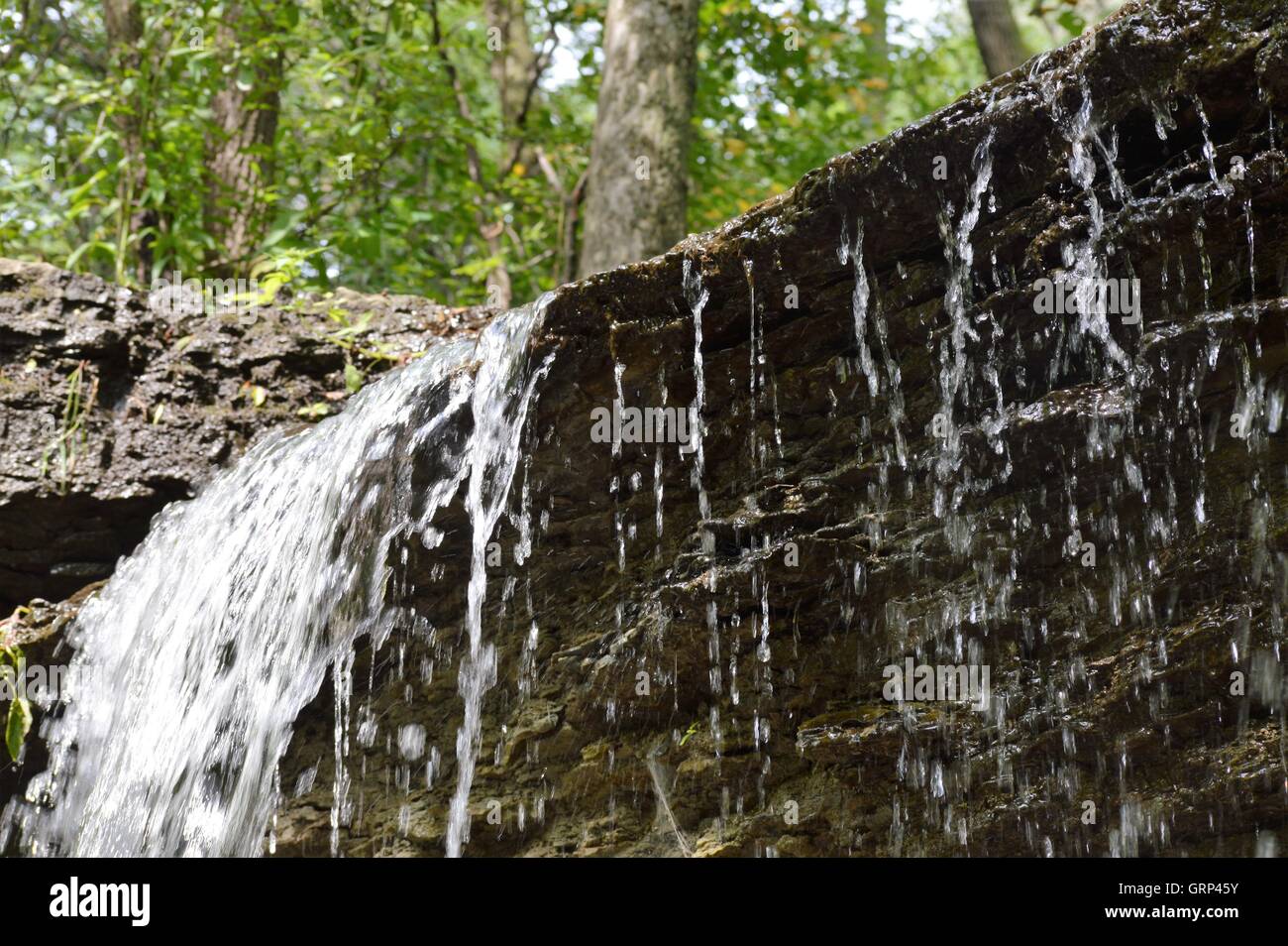Edge of a Waterfall Stock Photo - Alamy