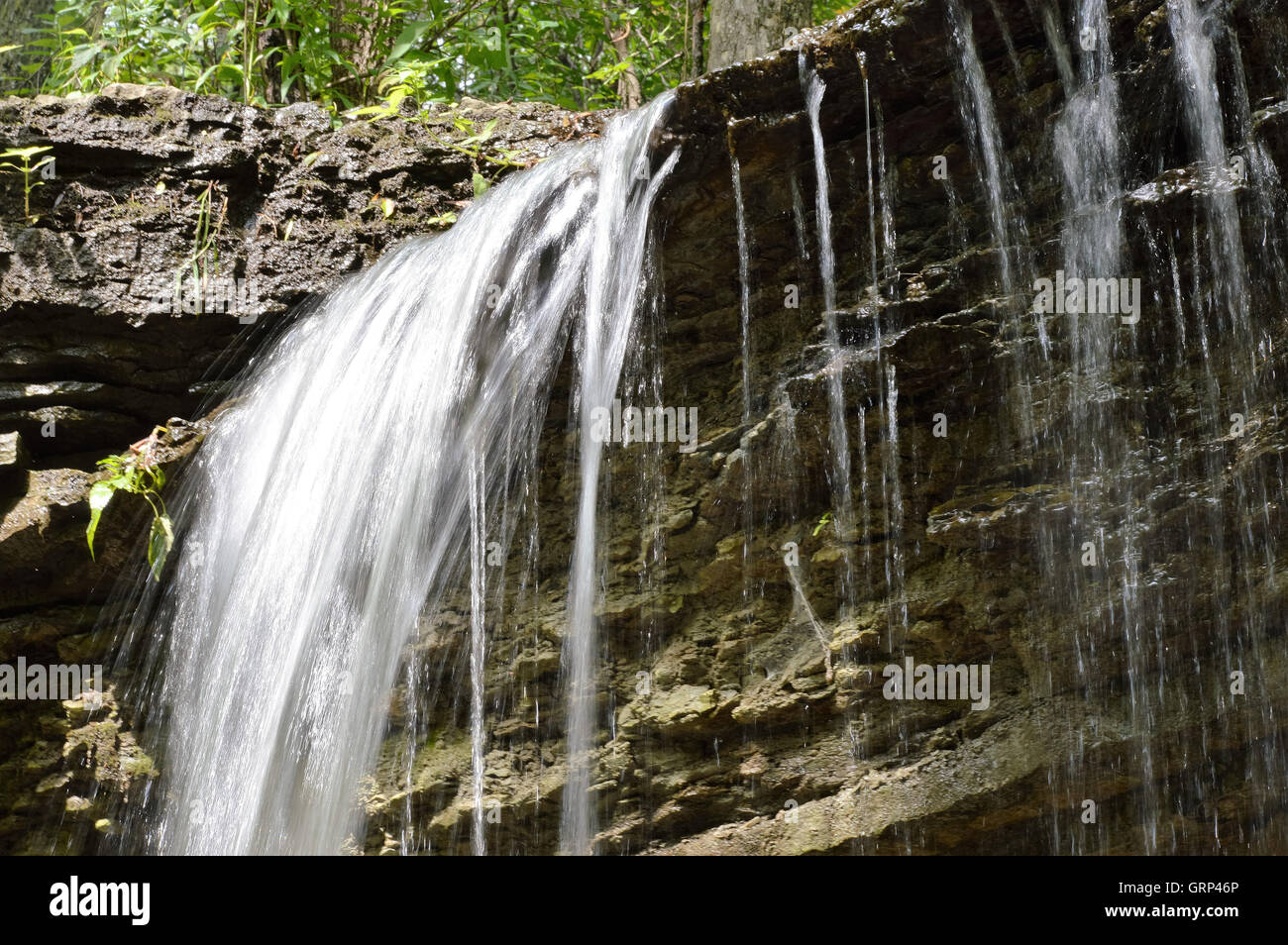Edge of a Waterfall Stock Photo - Alamy