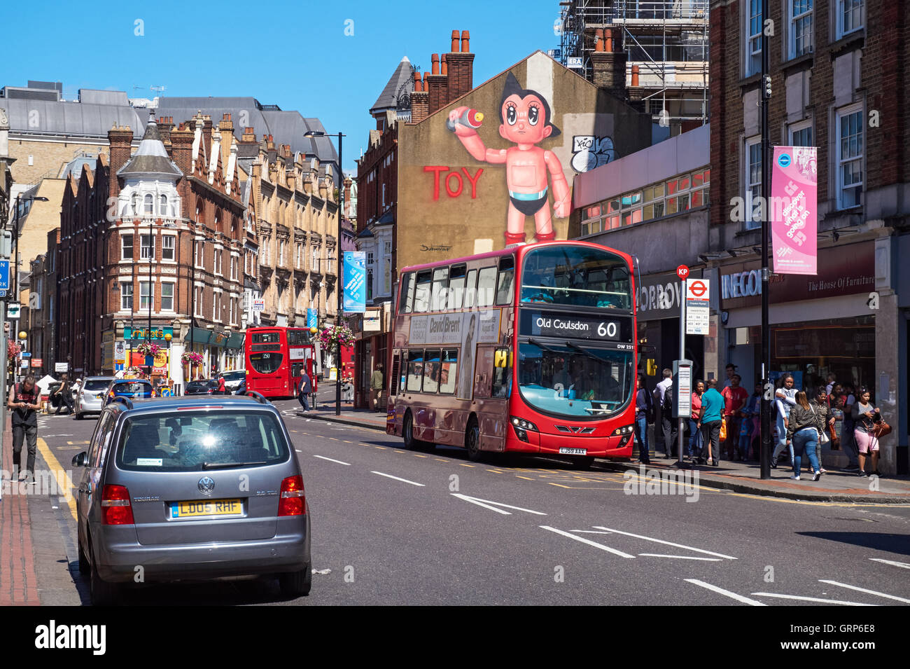 High Street in Croydon, London England United Kingdom UK Stock Photo ...