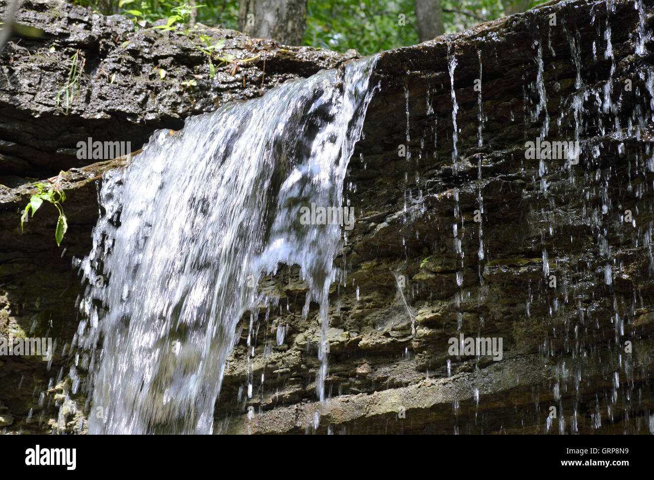 Edge of a Waterfall Stock Photo - Alamy