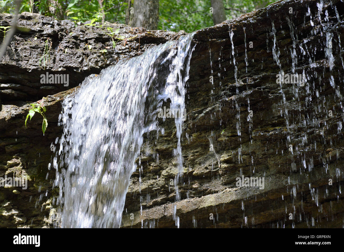Edge of a Waterfall Stock Photo - Alamy