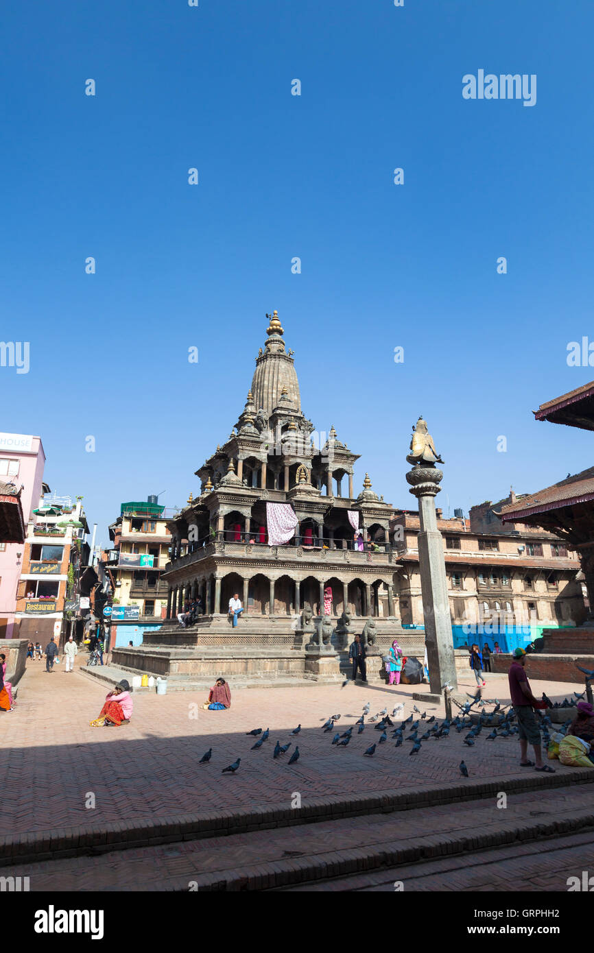 Krishna Mandir temple, Durbar Square, Patan, Nepal Stock Photo - Alamy
