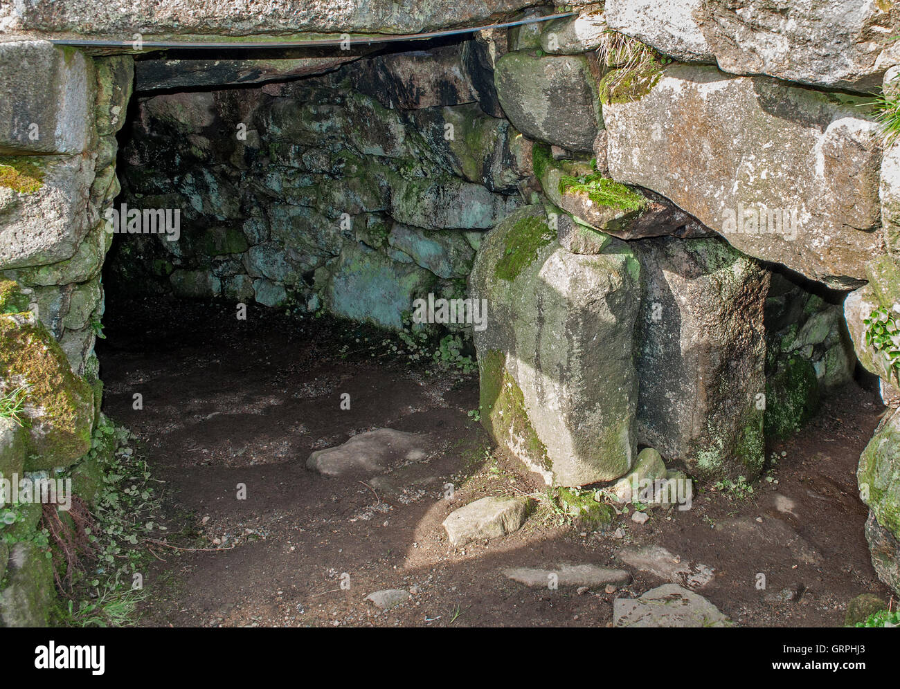 Carn Euny ancient village at Sancreed near Penzance in Cornwall ...
