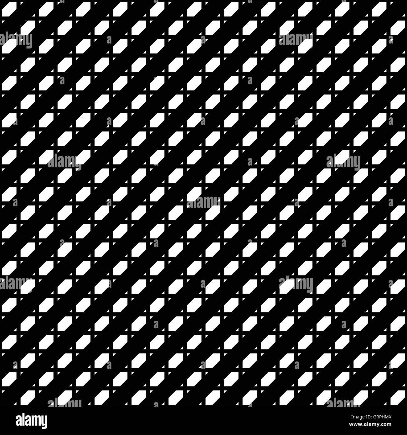 Tileable grid / mesh geometric pattern series. Repeatable monochrome ...