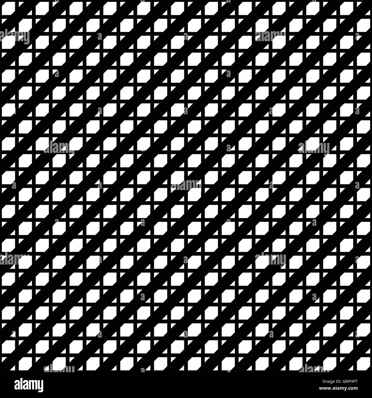 Tileable grid / mesh geometric pattern series. Repeatable monochrome ...