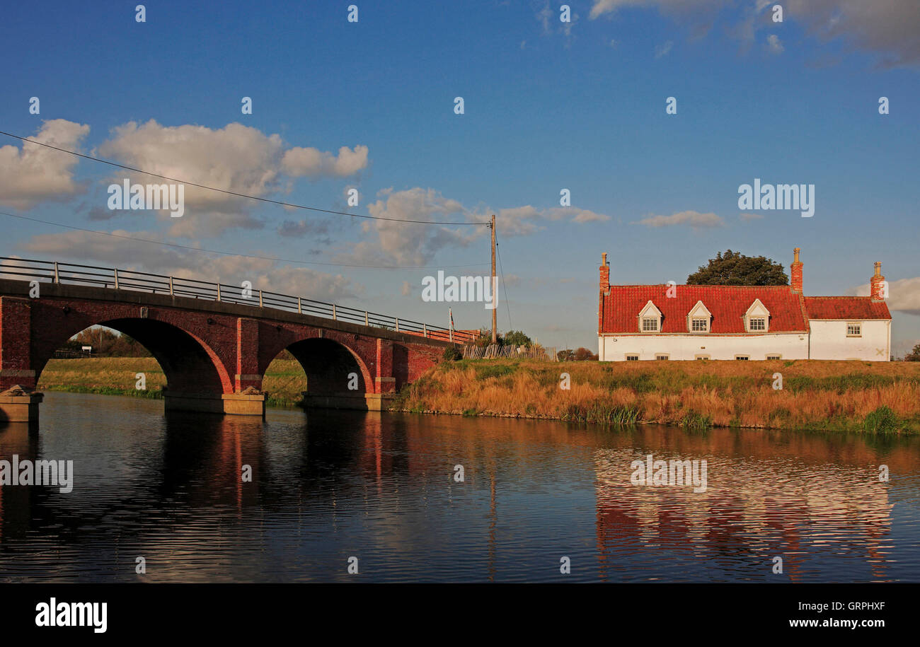 Tattershall Bridge & River Witham, Tattershall, Lincolnshire Stock ...