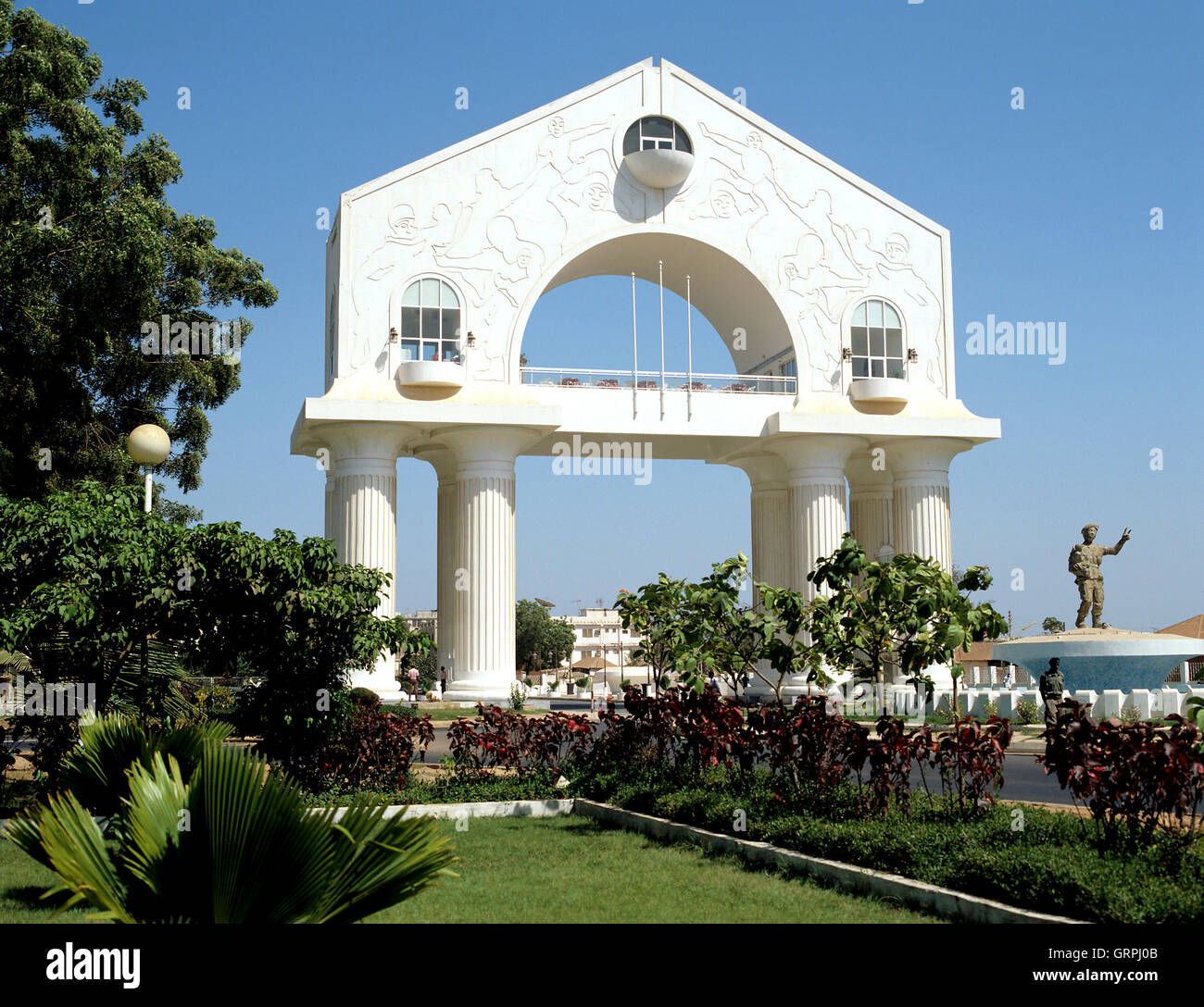 Arch of 22nd July, Banjul, Gambia, West Africa Stock Photo - Alamy