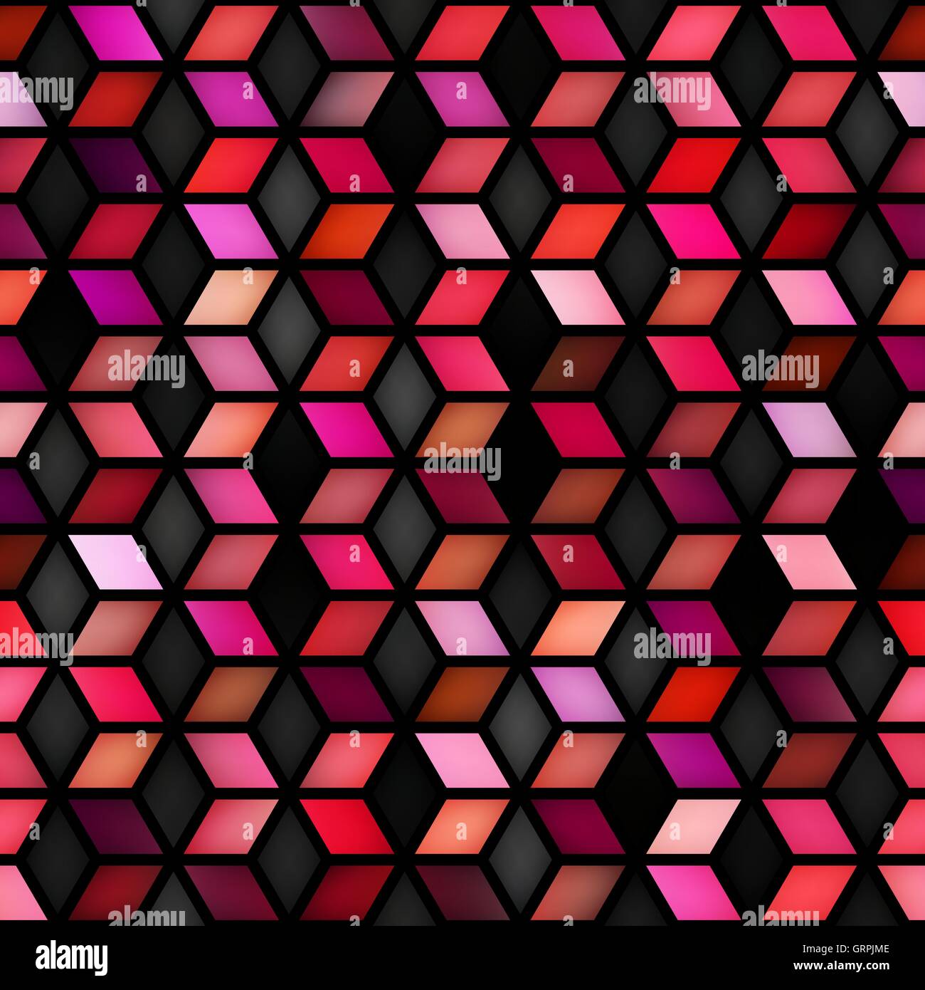Red gradient isometric cube hi-res stock photography and images - Alamy