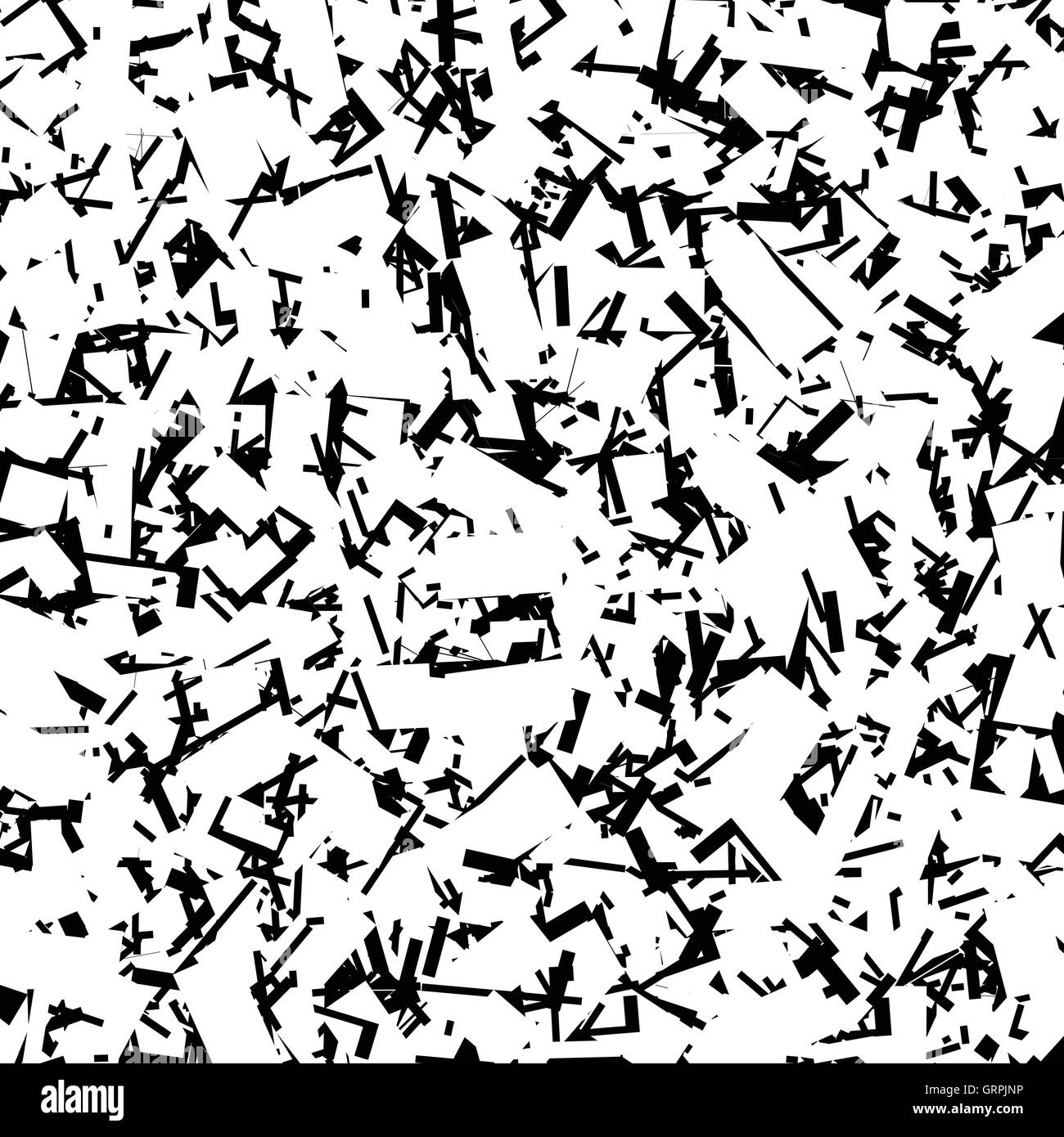 Scratchy rough chaotic texture with irregular random overlapping shapes ...