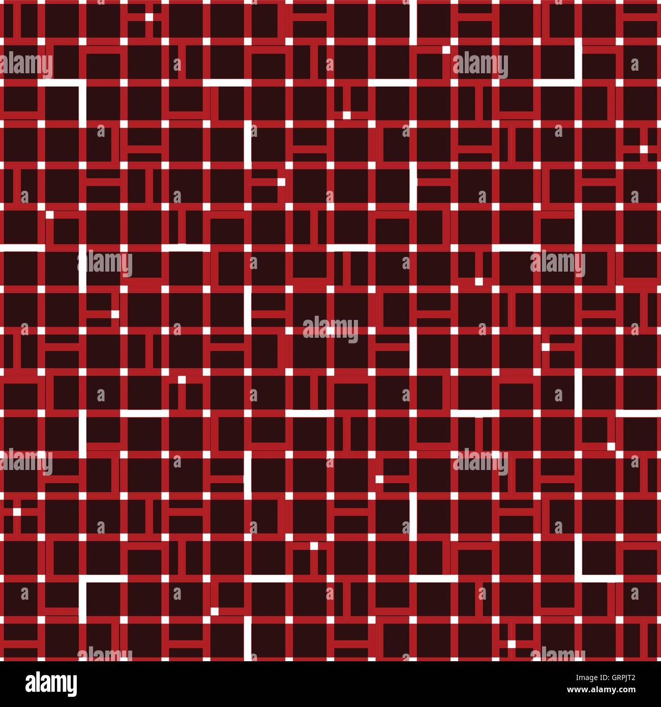 Irregular grid mesh with squares. Seamlessly repeatable duotone geometric pattern Stock Vector ...