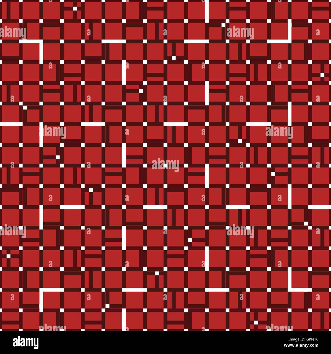 Irregular grid mesh with squares. Seamlessly repeatable duotone geometric pattern Stock Vector ...