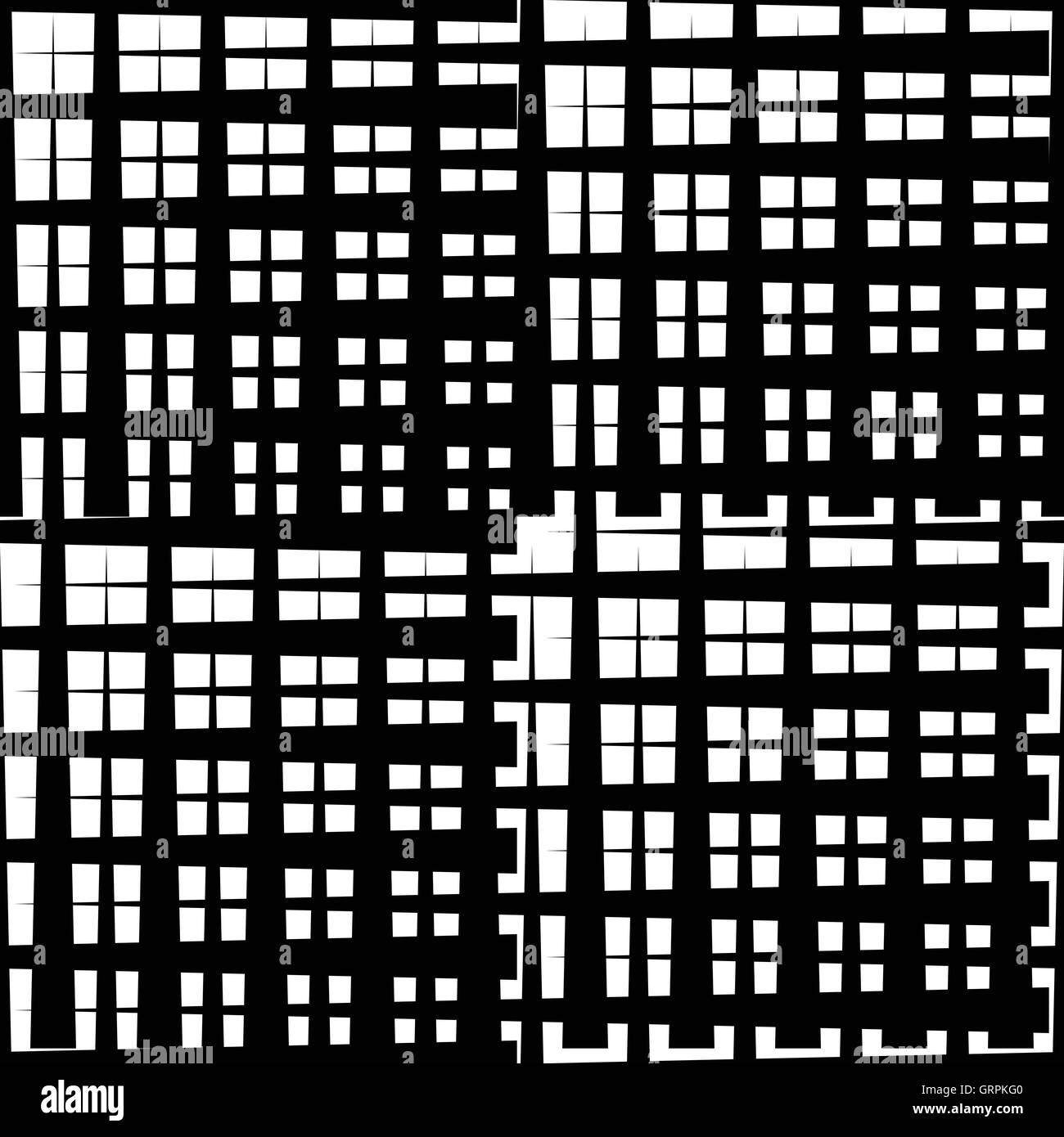 Monochrome grid / mesh with irregular lines. Repeatable geometric ... Monochrome grid / mesh with irregular lines. Repeatable geometric ...