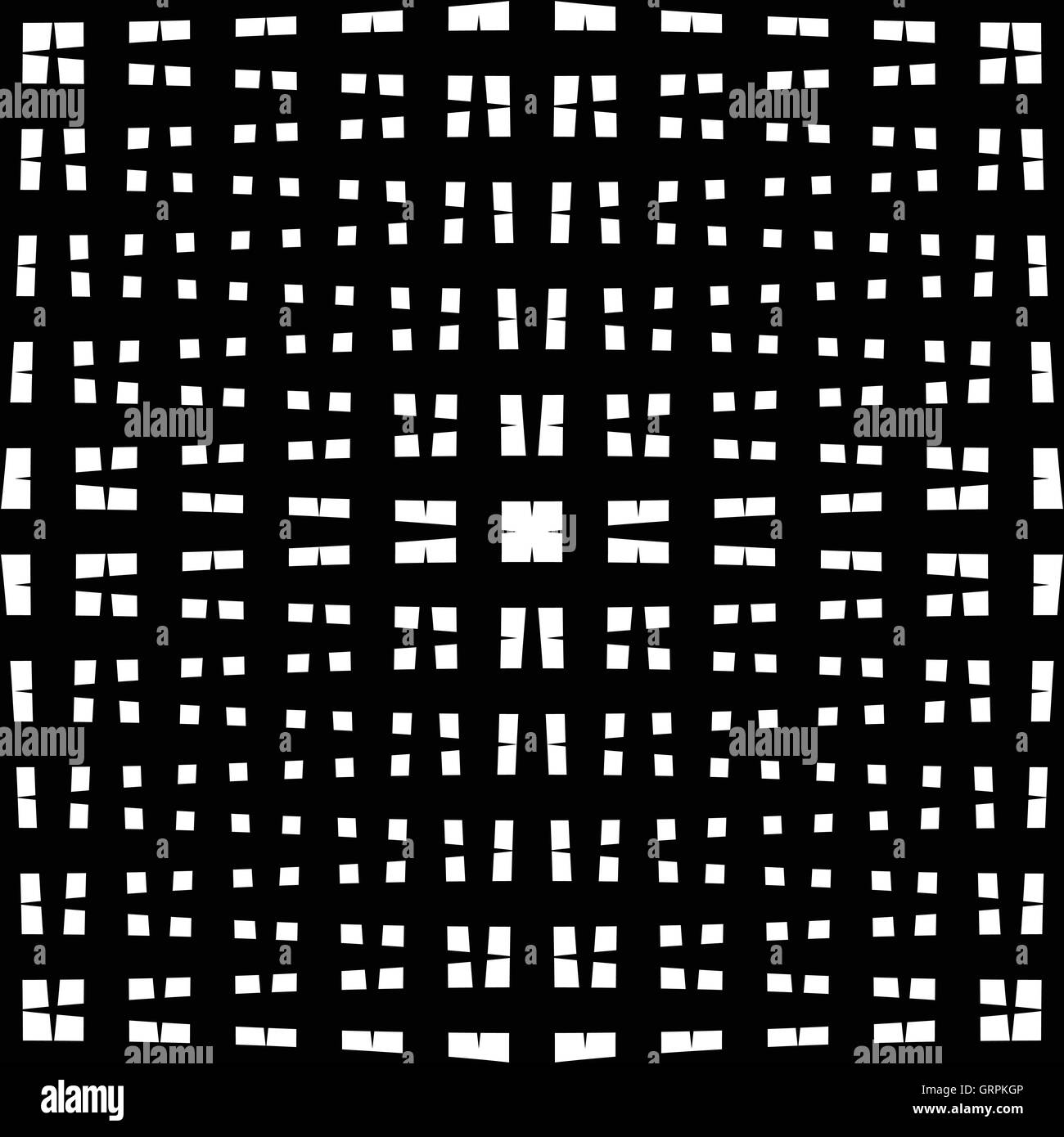 Monochrome grid / mesh with irregular lines. Repeatable geometric pattern. (Seamless Stock ...