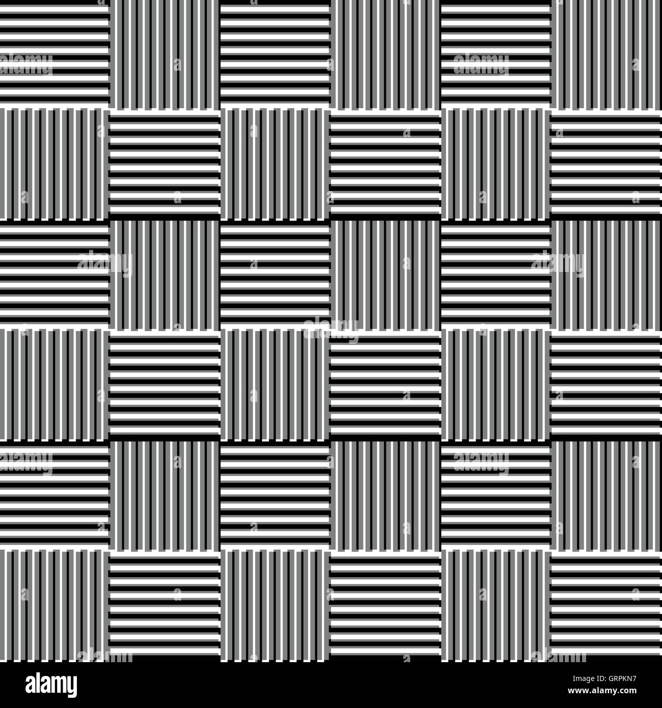 Mosaic of squares with embossed / offset line filling (Repeatable Stock ...