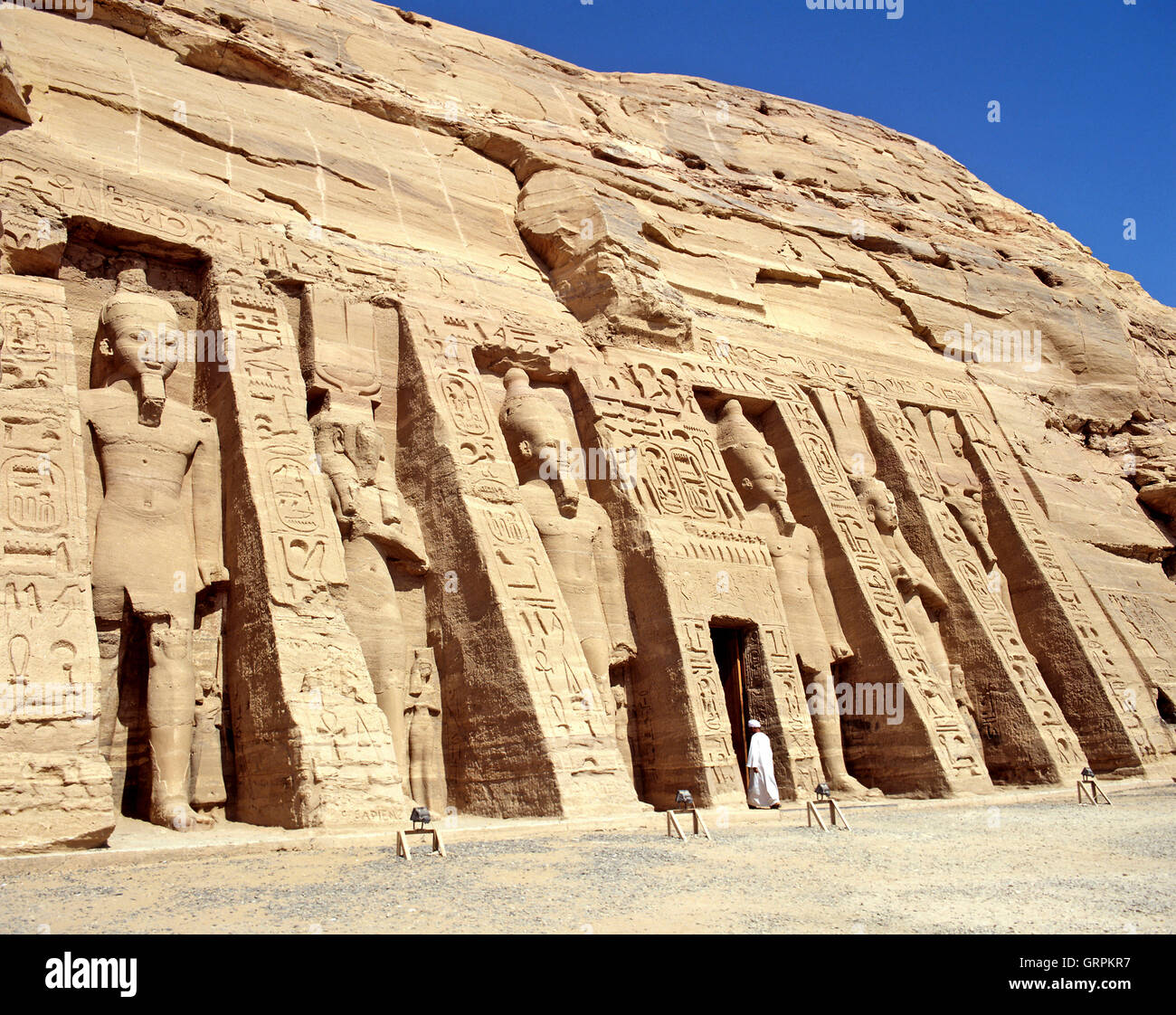 Temple of Queen Nefertari, Abu Simbel, Upper Egypt Stock Photo - Alamy