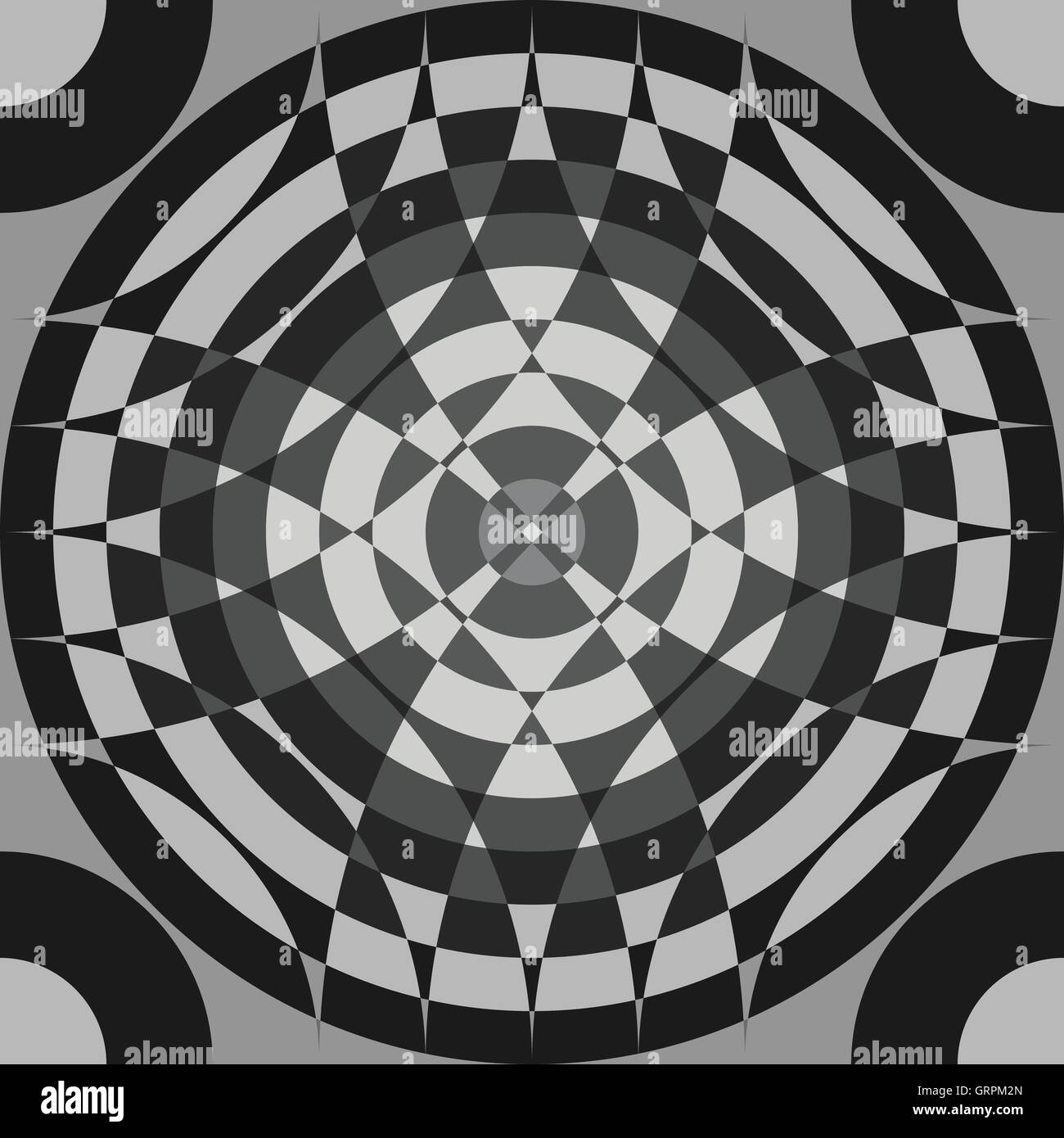 Repeatable segmented grayscale pattern. Monochrome abstract textured ...