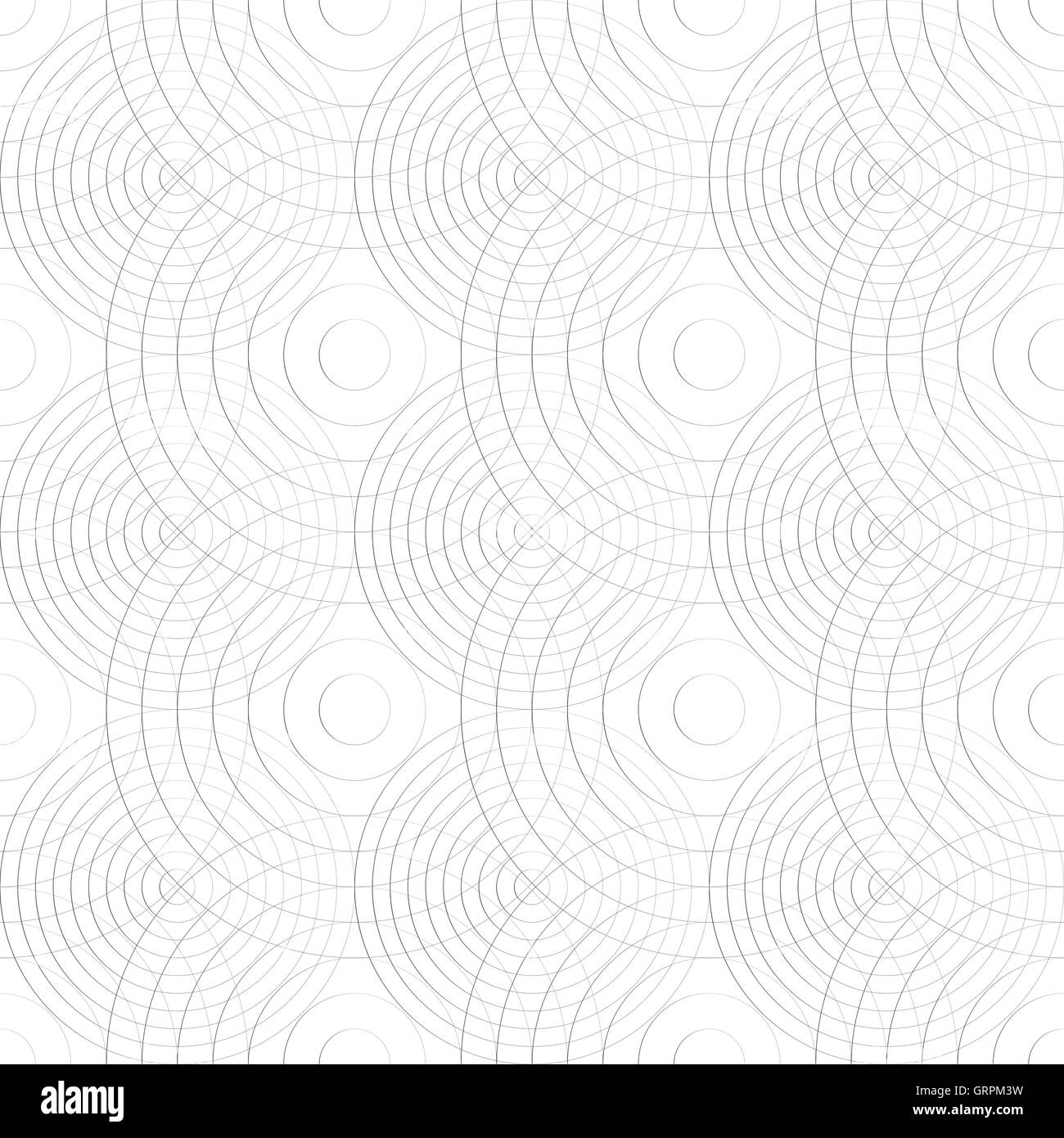 Cellular pattern with thin lines of circles. (Repeatable subtle texture ...
