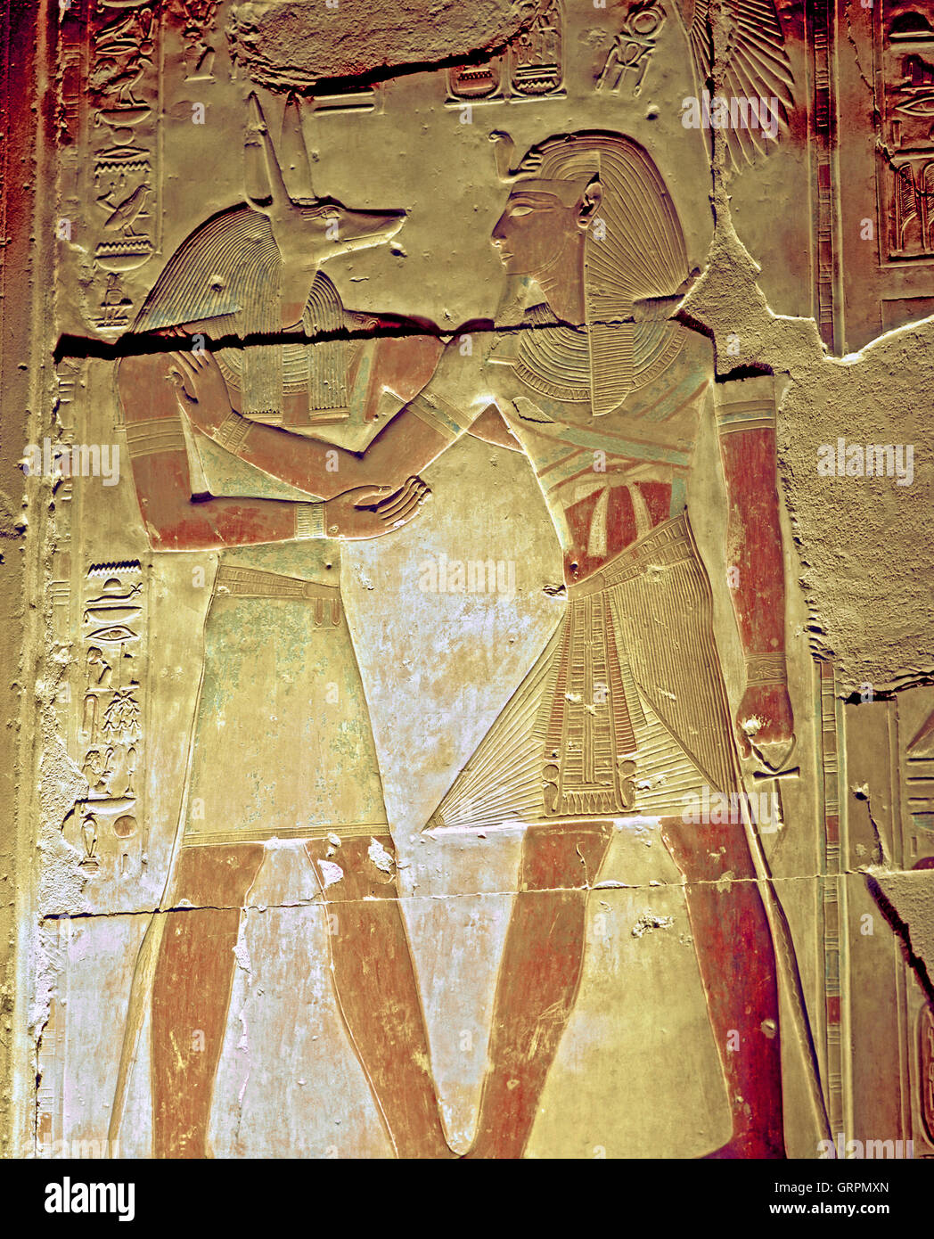 Temple of Seti I and Ramses II, Abydos, Upper Egypt Stock Photo - Alamy