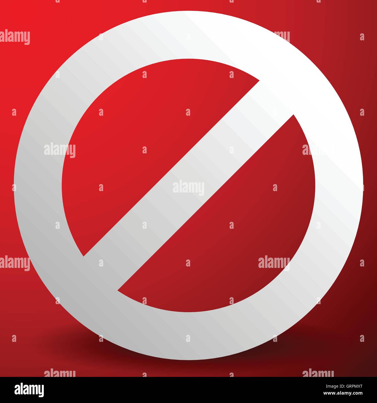Red prohibition, restriction sign - Rejection, closed, no entrance ...