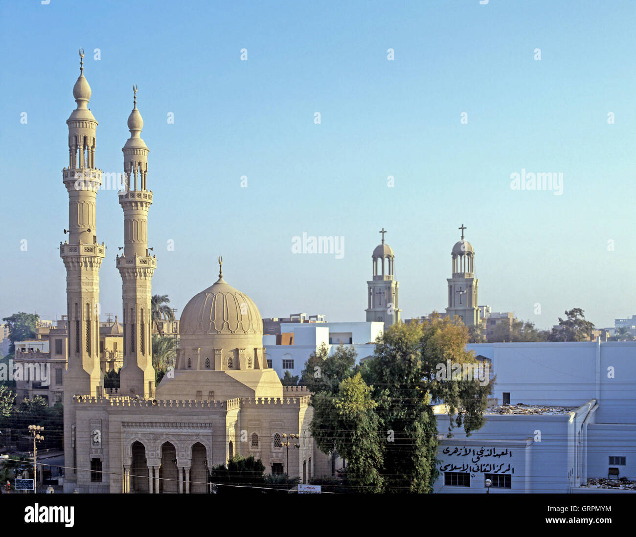 Mosque and church together egypt hi-res stock photography and images ...