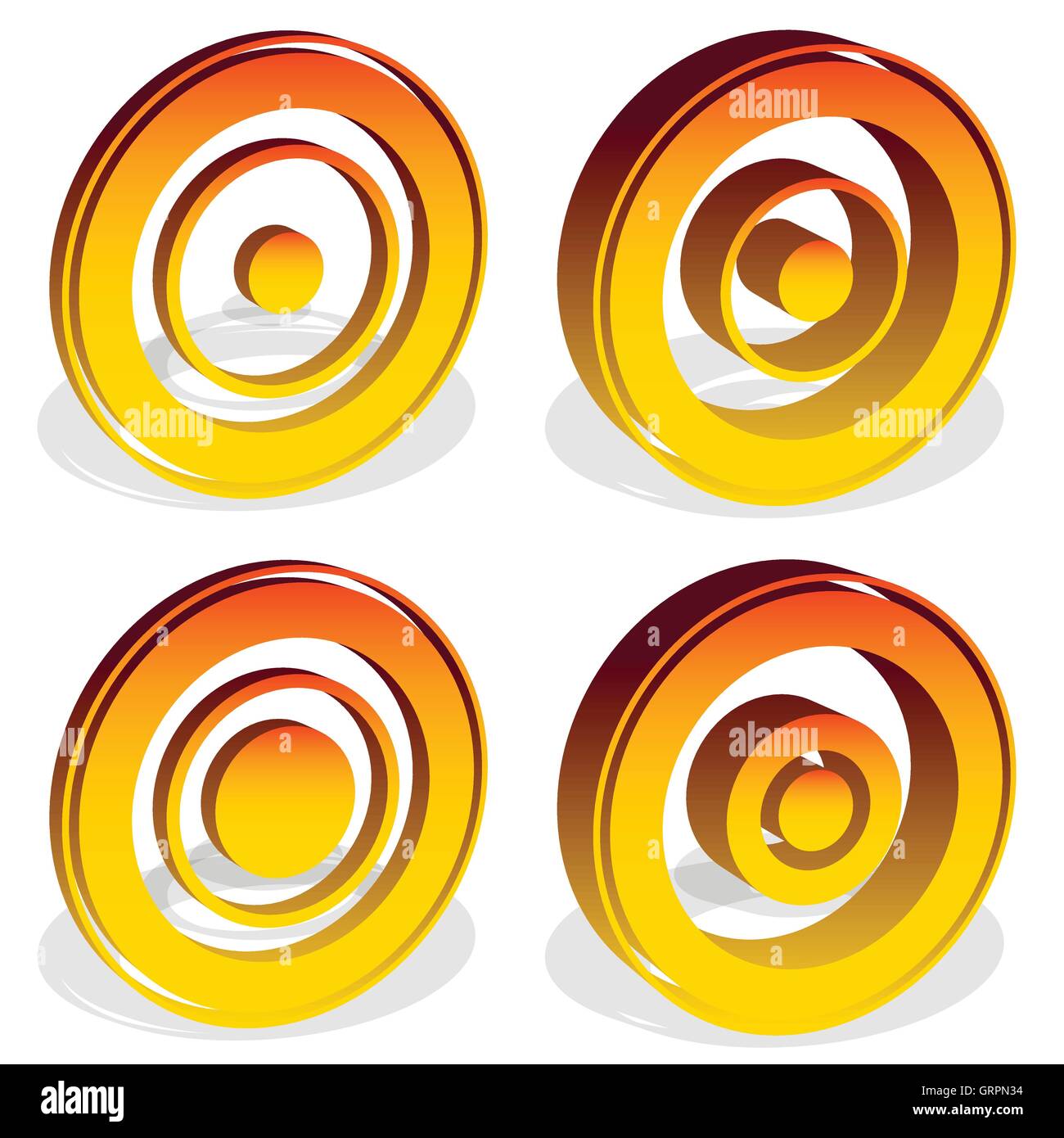Concentric circles, bullseye, cross-hair, reticle, target mark icons ...