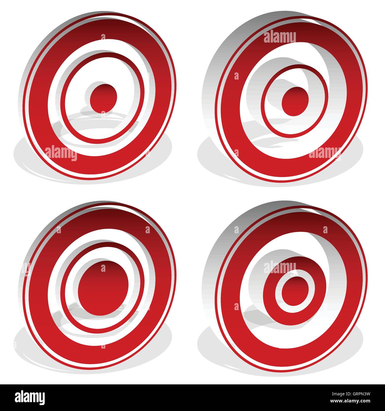 Concentric circles, bullseye, cross-hair, reticle, target mark icons ...