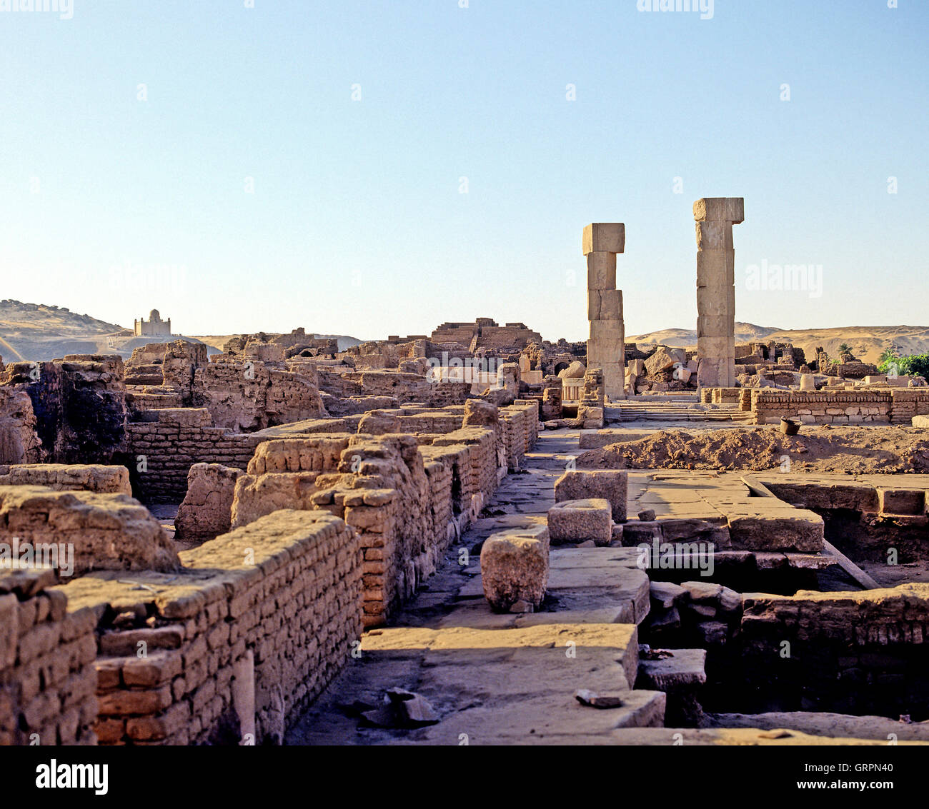 Temple of Khnum, Elephantine Island, Aswan, Upper Egypt Stock Photo - Alamy