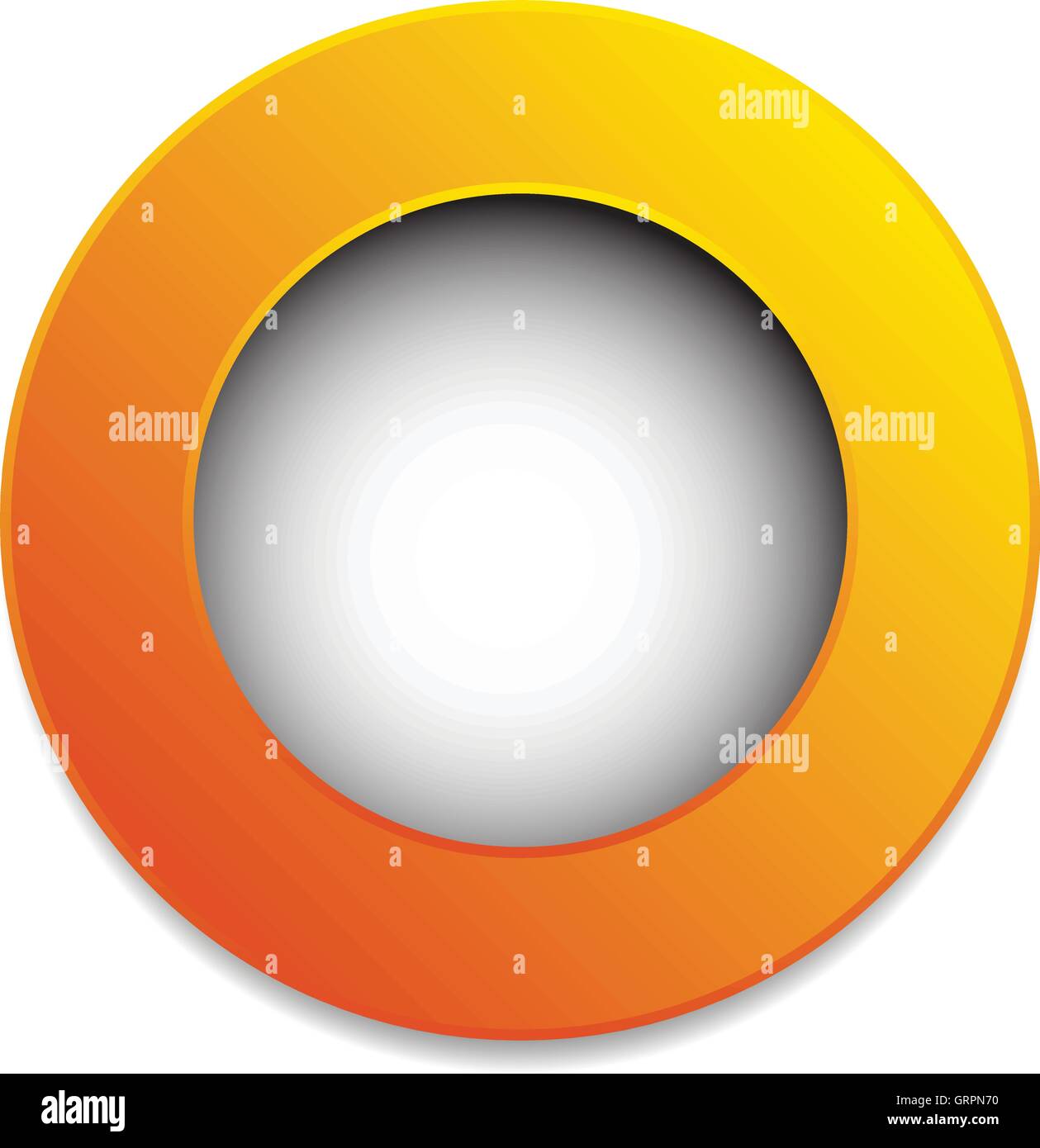 Colorful circle badge, button, pin, label element. Blank, empty circle ...