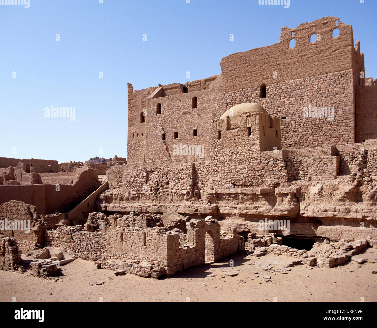 Monastery of St.Simon, Aswan, Upper Egypt Stock Photo - Alamy