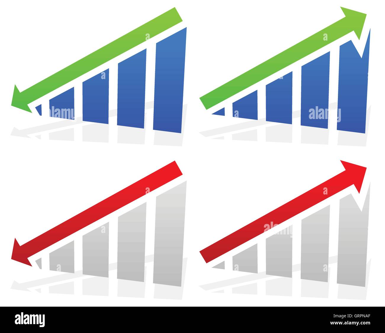 Ascending red arrow Stock Vector Images - Alamy
