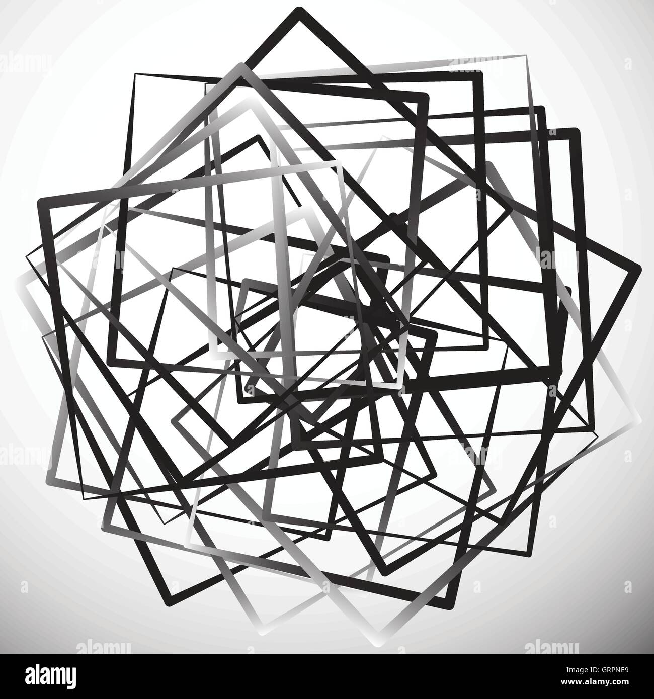 Geometric abstract illustration with irregular squares. Modern art ...