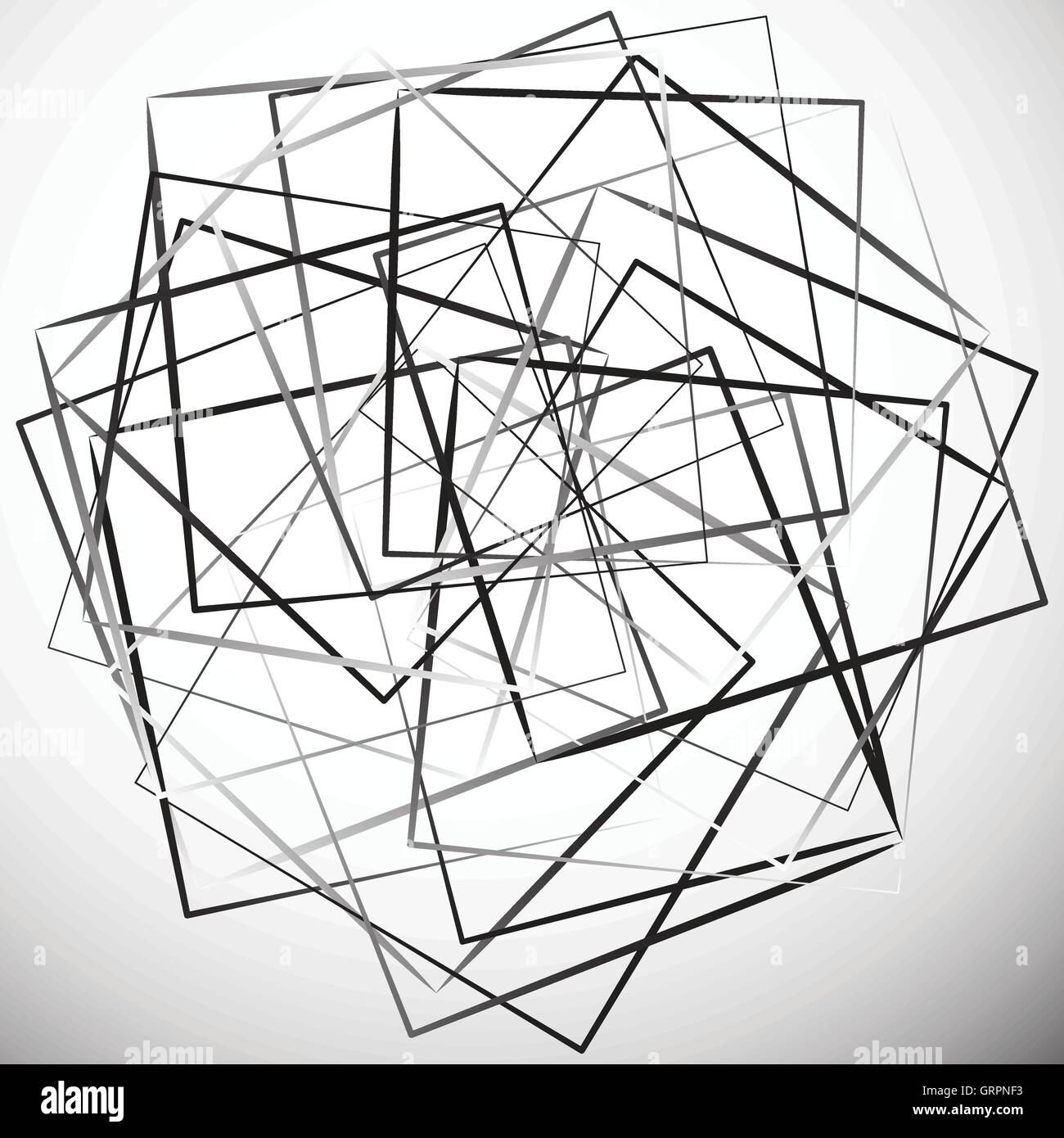Geometric abstract illustration with irregular squares. Modern art ...