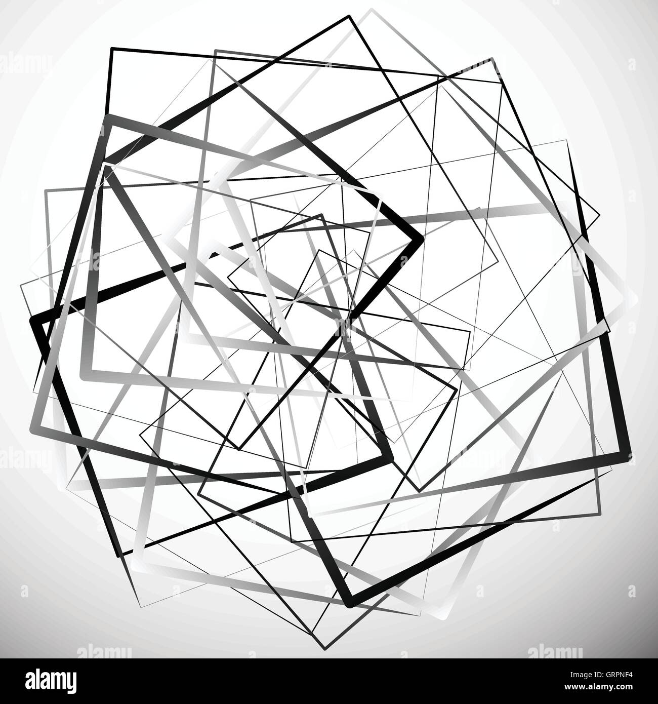 Geometric abstract illustration with irregular squares. Modern art ...
