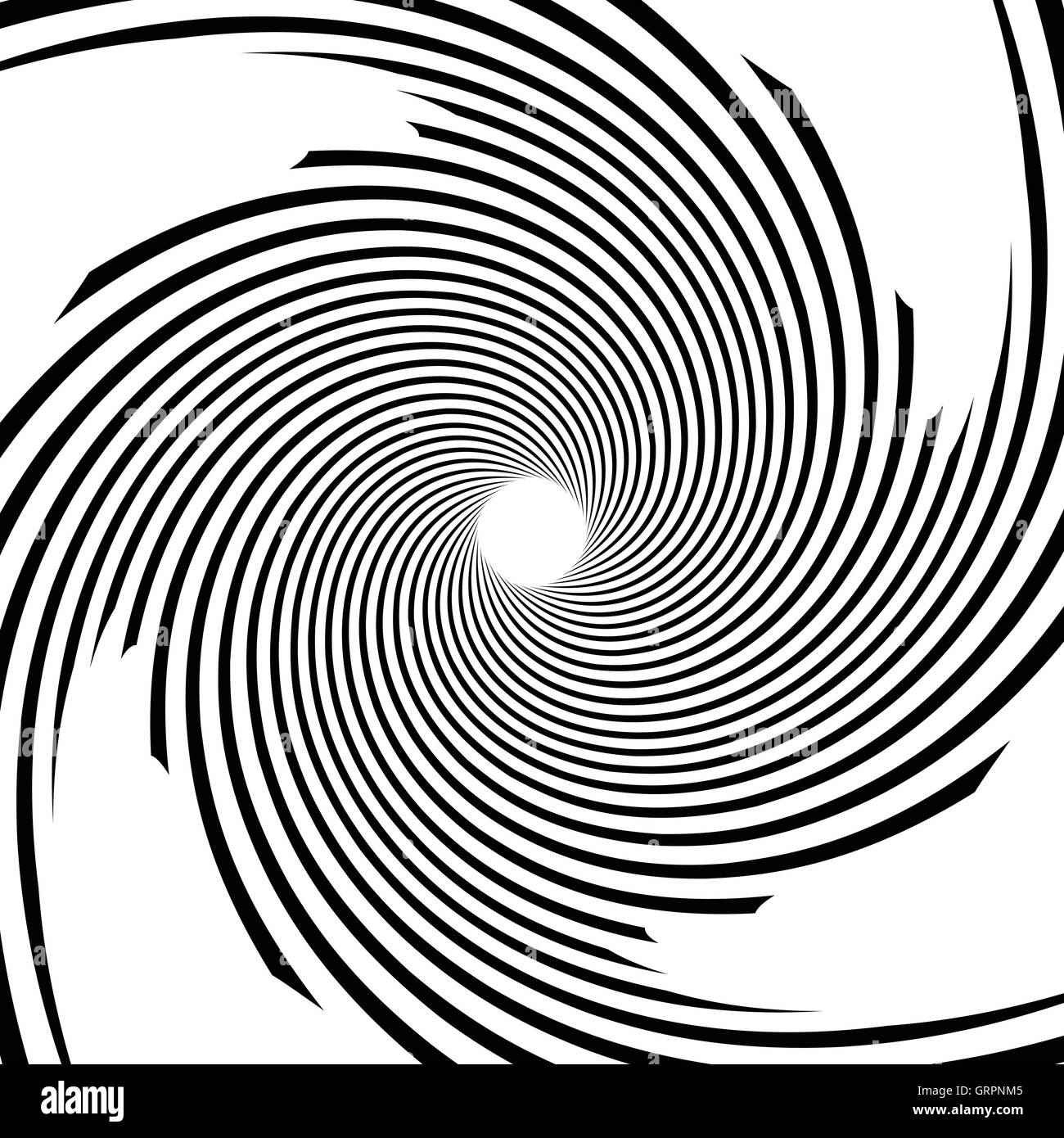 Circular radial linese geometric pattern. Converging - radiating lines ...