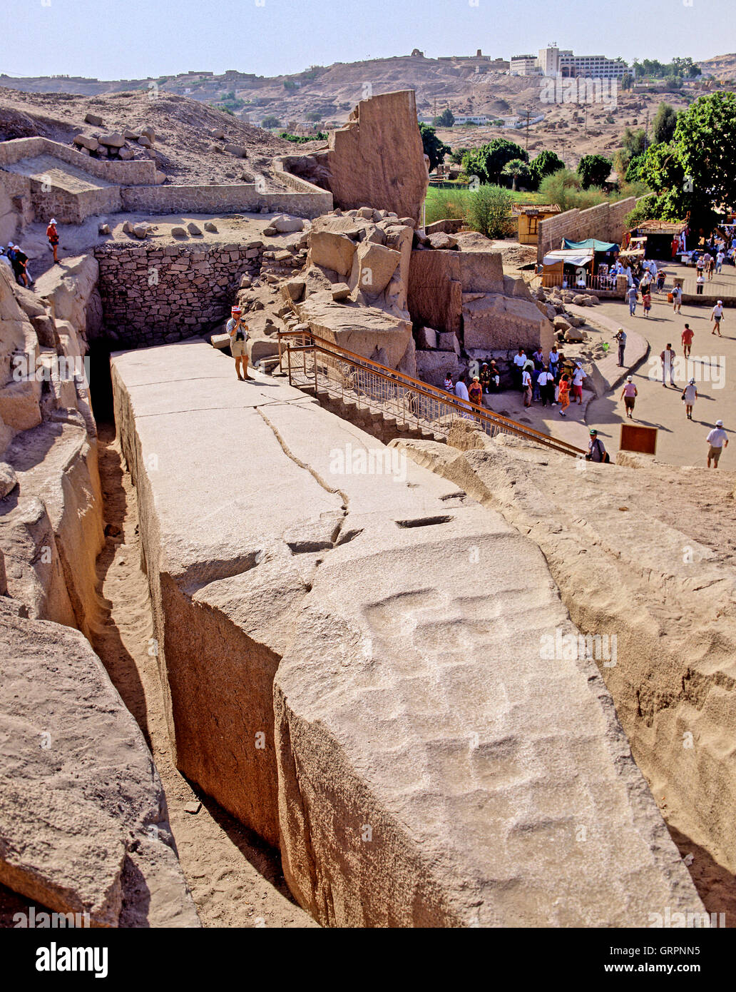 The Unfinished Obelisk, Aswan, Upper Egypt Stock Photo - Alamy