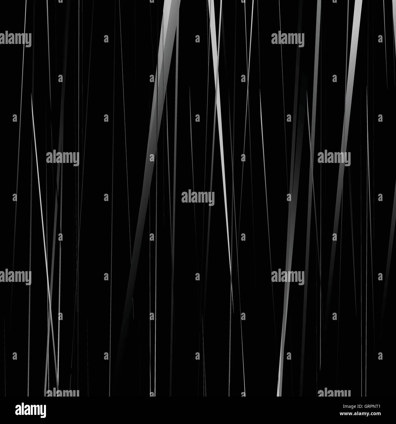Geometric monochrome illustration with random vertical lines, streaks ...