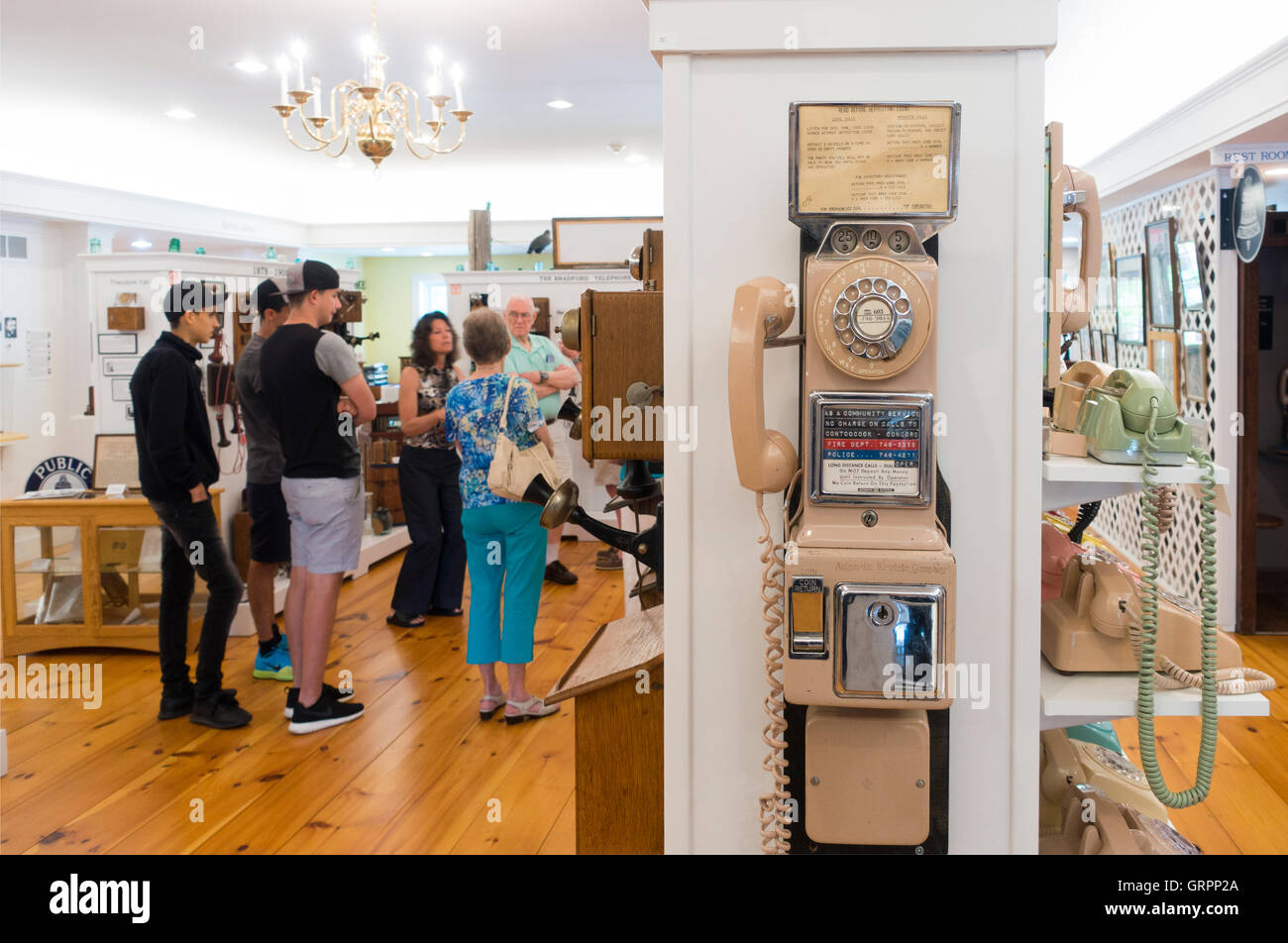 New Hampshire Telephone museum in Warner NH Stock Photo - Alamy