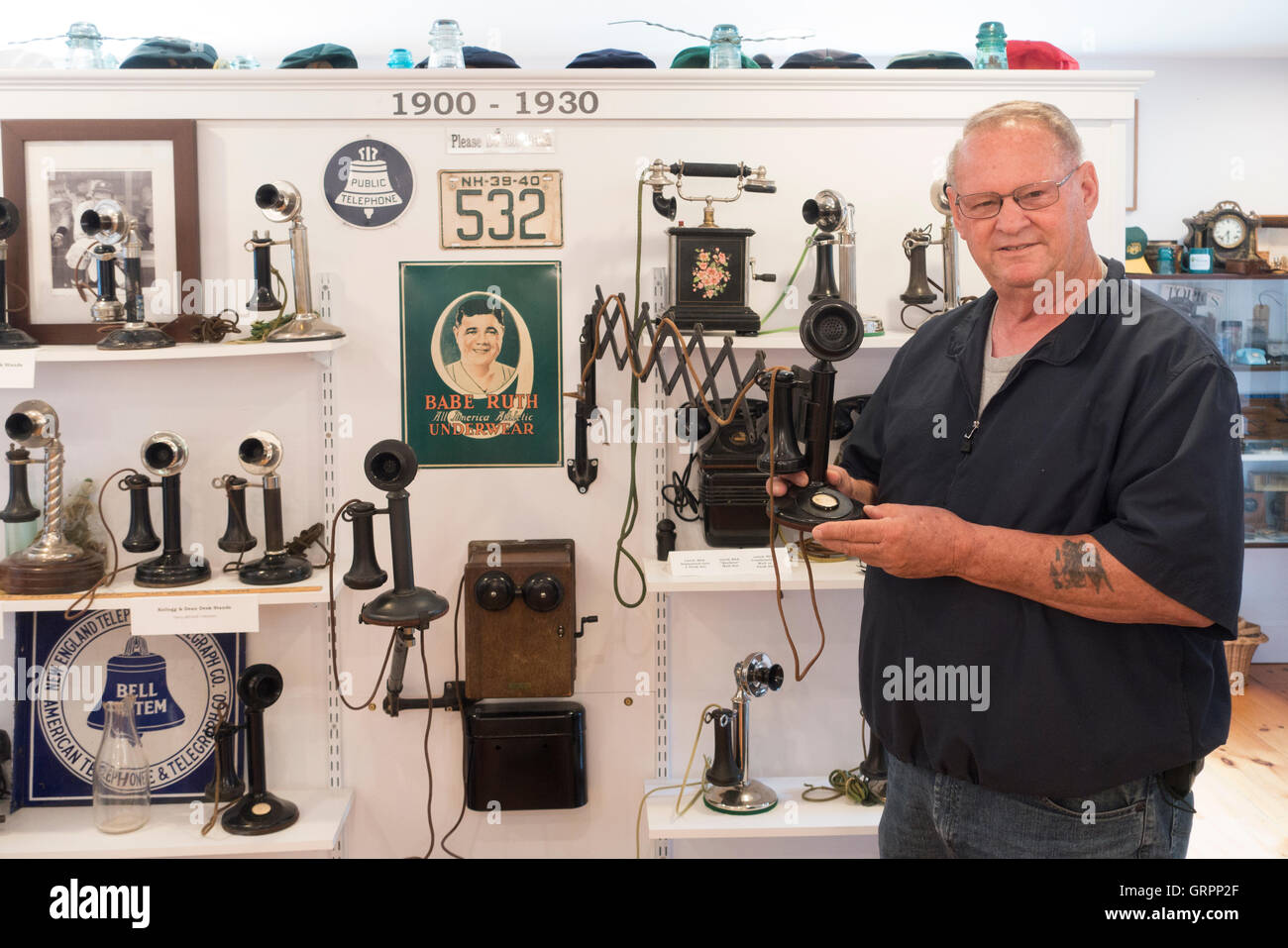 New Hampshire Telephone museum in Warner NH Stock Photo - Alamy