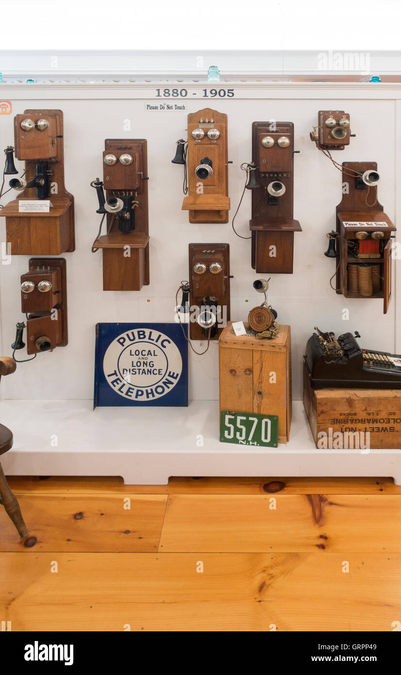 New Hampshire Telephone museum in Warner NH Stock Photo - Alamy