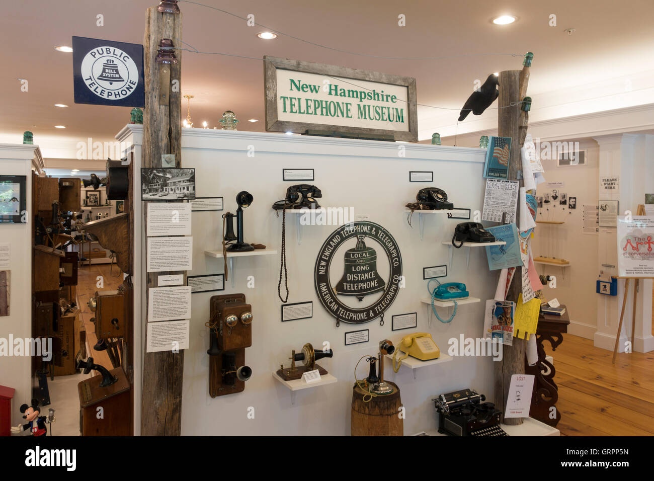 New Hampshire Telephone museum in Warner NH Stock Photo - Alamy