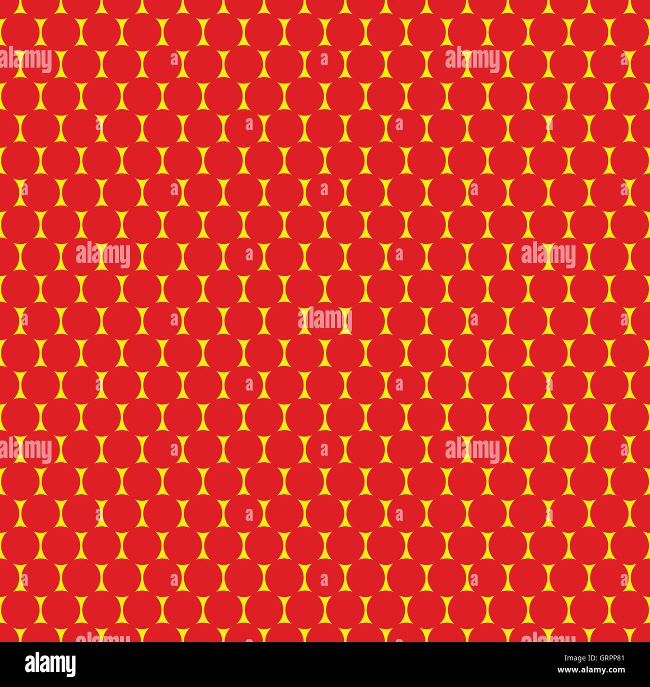 Dotted repeatable popart like duotone pattern. Speckled red yellow ...