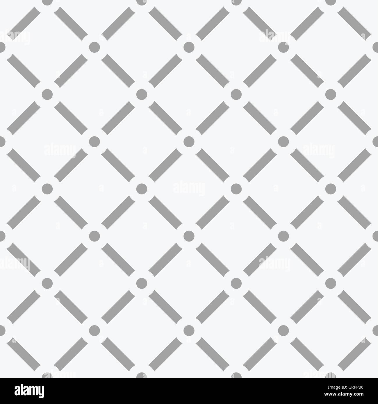 Dotted grid mesh pattern. Squares with circle nodes. (Seamless ...