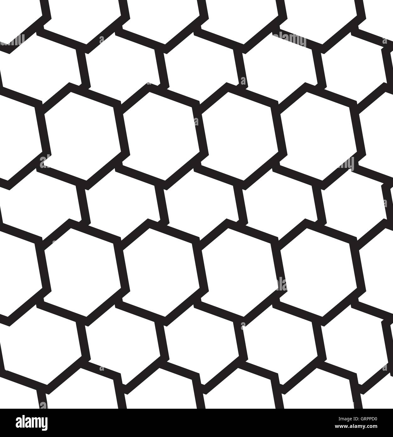 Repeatable seamless pattern with tilted, overlapping hexagons ...