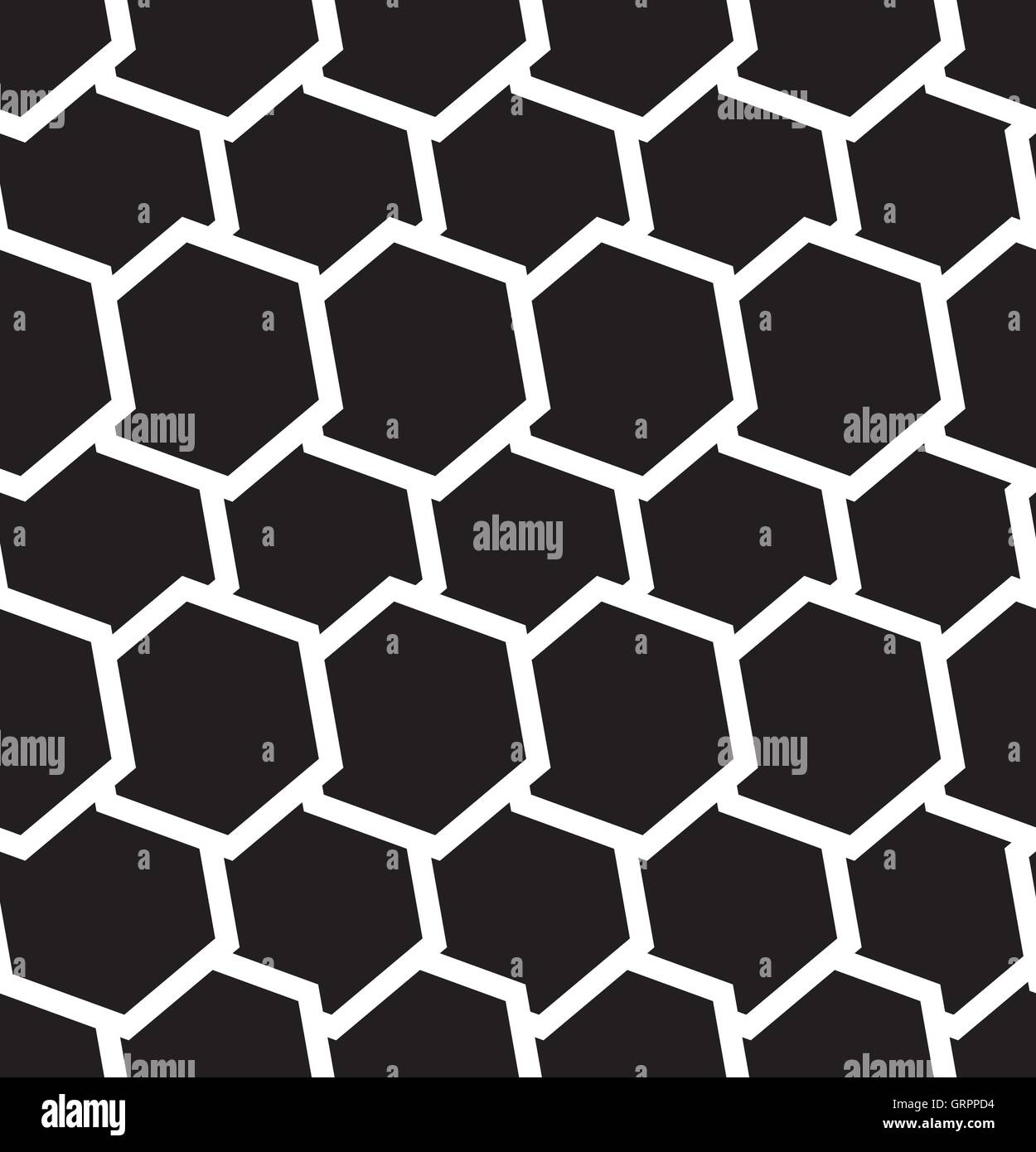 Repeatable seamless pattern with tilted, overlapping hexagons ...