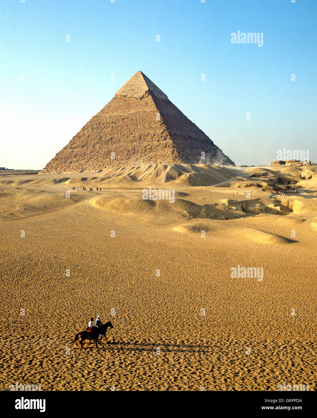 Pyramid of Chephren, Giza, Egypt Stock Photo - Alamy