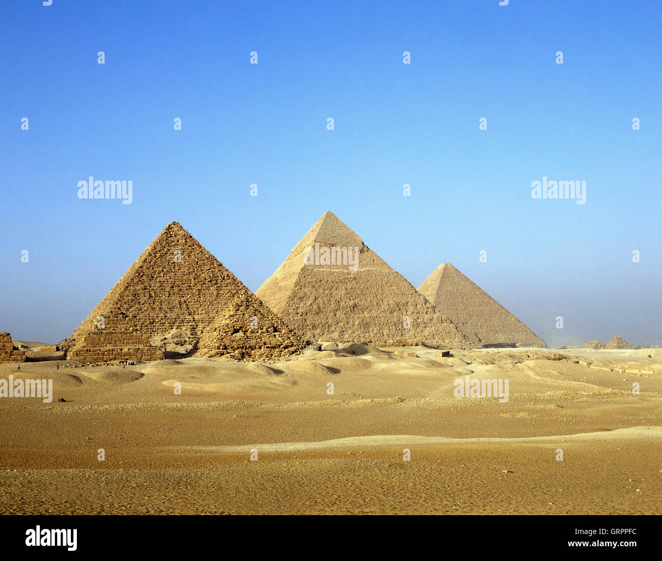 All three Pyramids, Giza, Egypt Stock Photo - Alamy