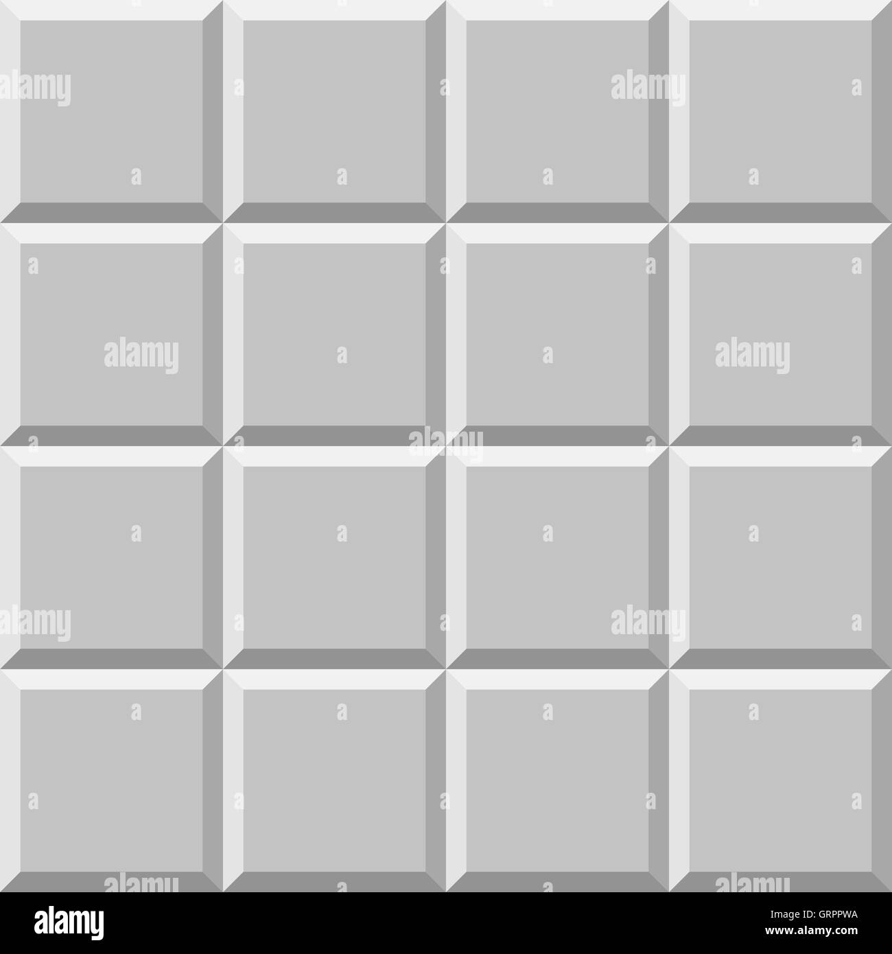 Mosaic of beveled tiles. Basic colorless tileable pattern background ...