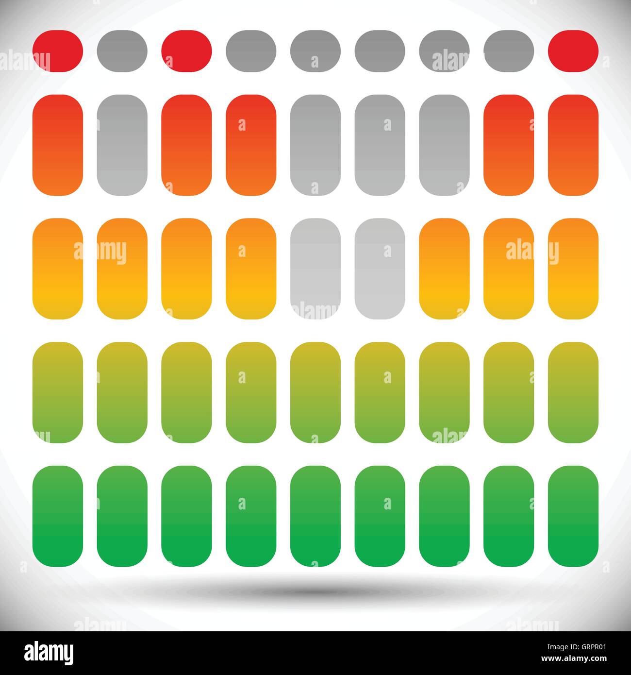 Spectrum color EQ - equalizer template rectangle bars Stock Vector ...