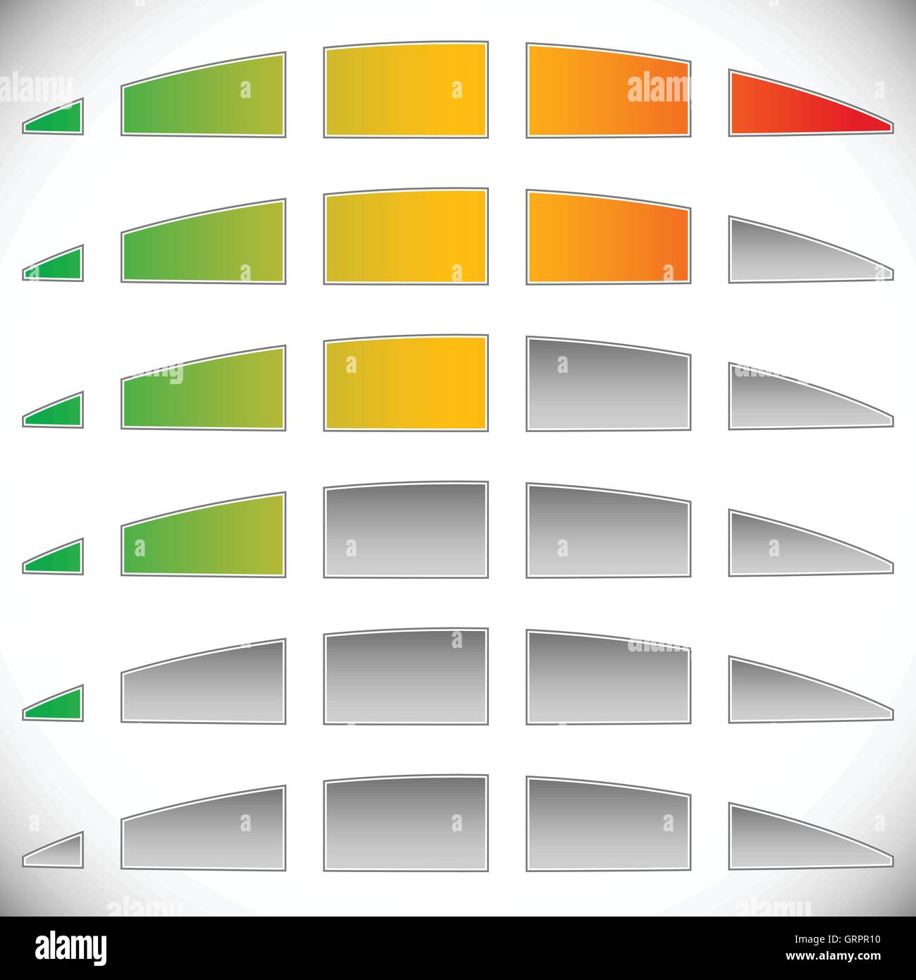 5-step progress, step indicators. (Swap colors easily Stock Vector ...