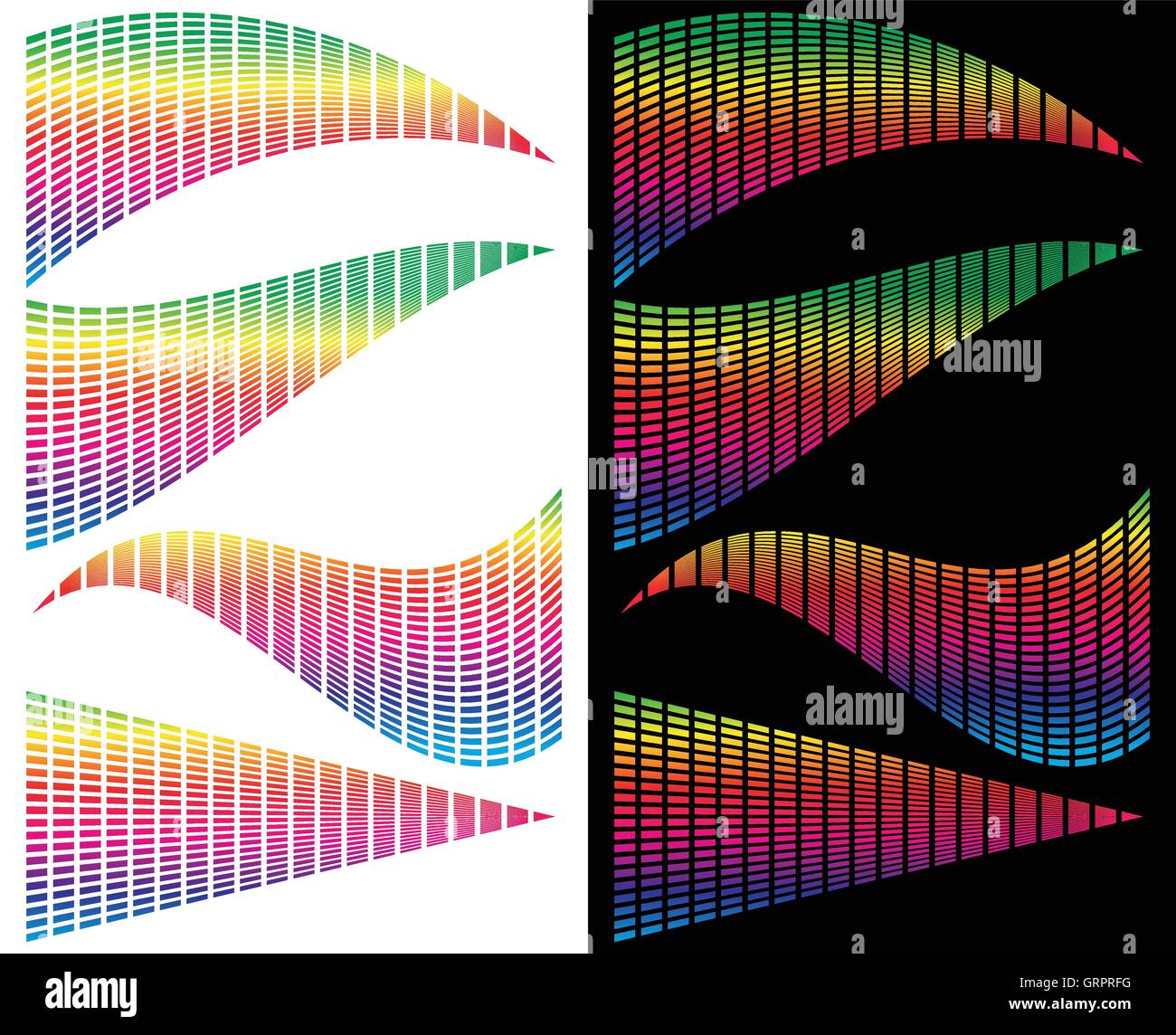 Eq - equalizer templates for music, audio related design. Grid of ...